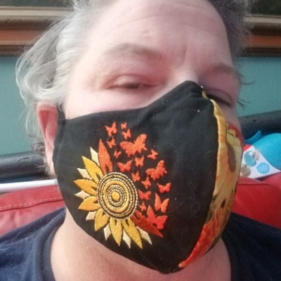 Embroidered Gate of Moria doors of Durin Face Mask With - Etsy