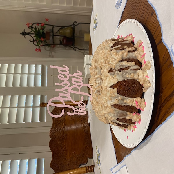 Passed the Bar Cake Topper, Law Bar Exam Cake Topper, Lawyer Graduate ...