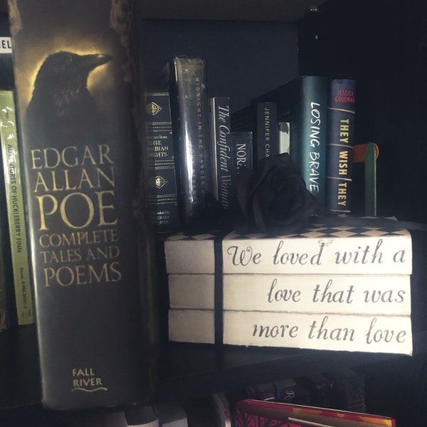 Annabell Lee Edgar Allan Poe Inspired Stamped Book Decor Halloween ...
