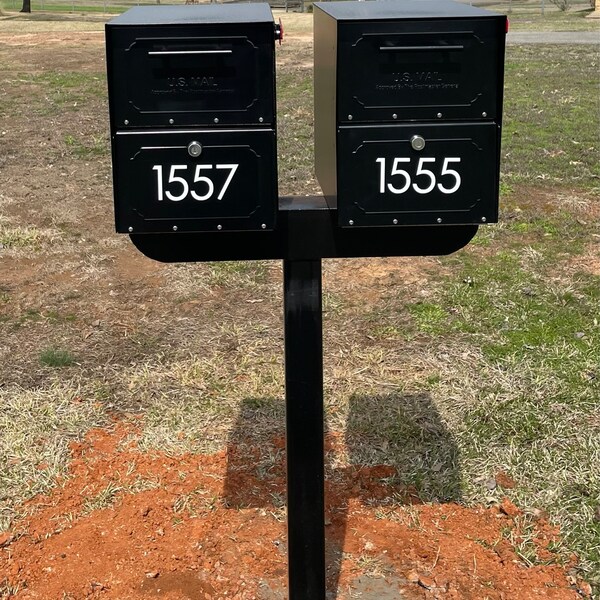 Custom Mailbox Numbers, Modern Mailbox Decals, Large Mailbox Stickers ...