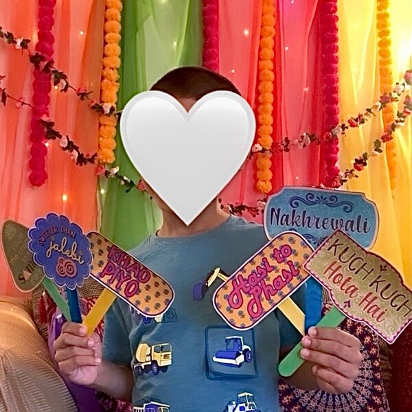 Indian/ Desi/ Pakistani Wedding Photobooth Props - Etsy