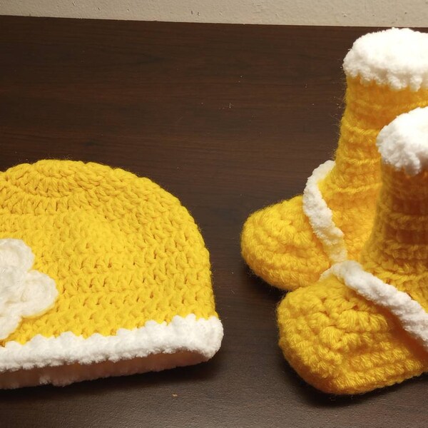 CROCHET PATTERN - "winter Boots", PDF Pattern, Booties, Slippers, Baby ...
