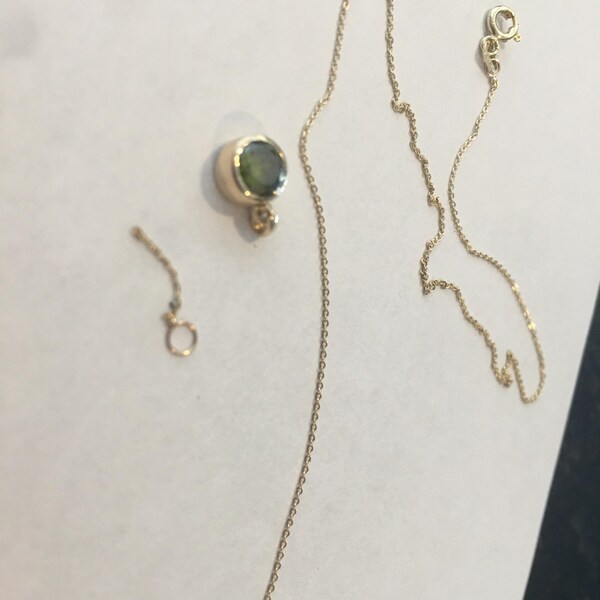 Slanted Heart Pendant 14K Solid Gold Necklace, Perfect Christmas Gift ...