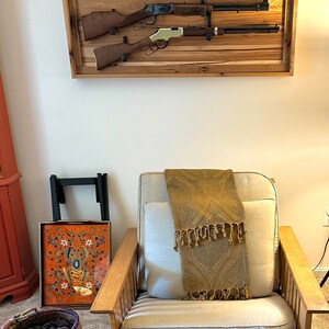 Rustic Dual Gun Rack W/ Ammo Storage, Reclaimed Wood Gun Rack, Railroad ...