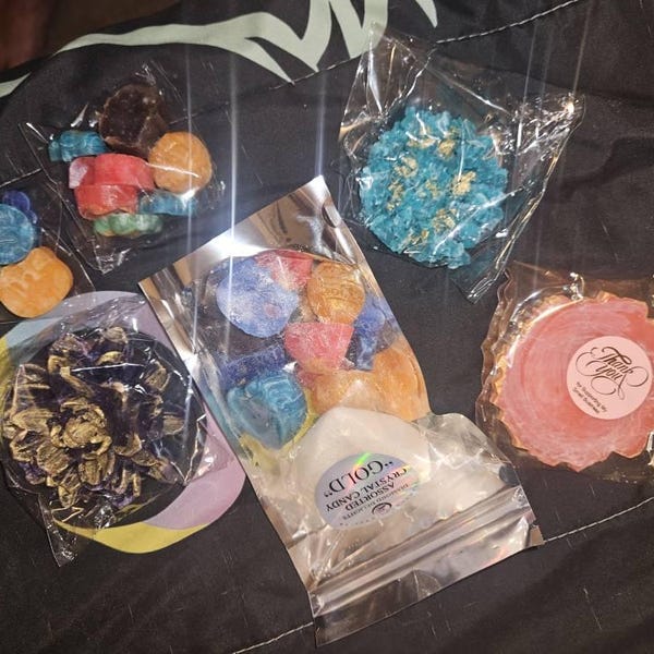 Crystal Candy Percy Jackson Lotus Flower Kohakutou Candy, ASMR Viral ...