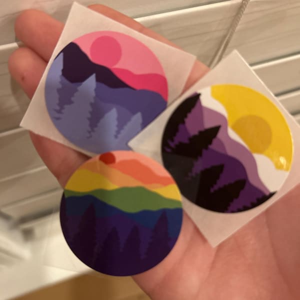 Subtle Transgender Flag Enamel Pin Mountain Pin Pride Pin Enamel Cute ...