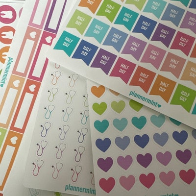 Work Planner Stickers Fillable Tracker Erin Condren Life Planner Happy ...