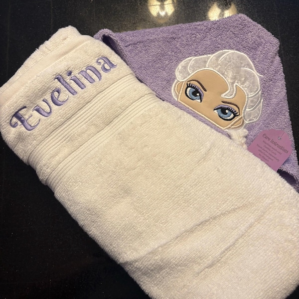 Personalized Character Hooded Towel: 100% Cotton Kids Bath Towel - Etsy