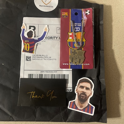 FC Barcelona Necklace Soccer Chain and Team Badge Pendant - Etsy