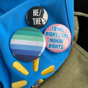 Aroace Aro Ace Pride Flag Pin Round Circle Button 1 | Etsy