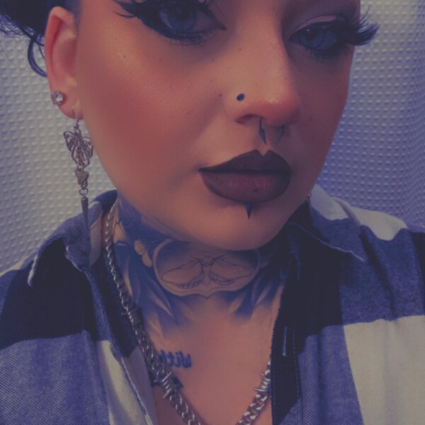 Extreme Long Spikes, Good for Labret Cheek, Piercing, Medusa, Monroe ...