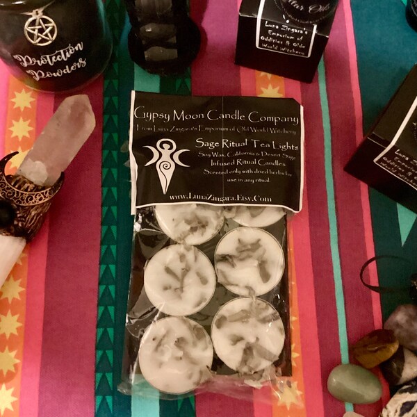 Sage Ritual Candles, Sage Cleansing Candles, Protection Candles, Sage ...
