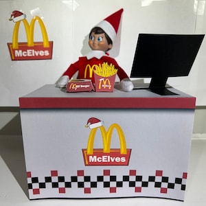 Mcelves Fast Food Display, Elf Props, Costume for Elf Dolls, Elf ...