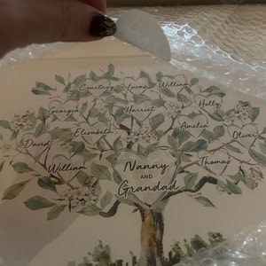 Reverse Family Tree Large Framed Illustration 5 Generations - Etsy