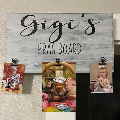 Nonna's Brag Board Wood Photo Display Sign Mother's - Etsy
