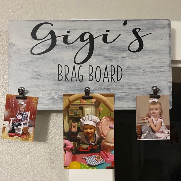 Nonna's Brag Board Wood Photo Display Sign | Mother's Day Gifts for ...