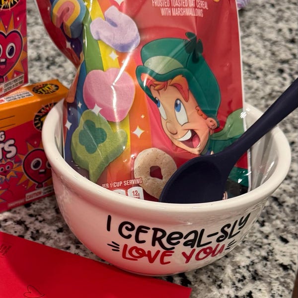 I CEREAL-SLY Love You Personalized Bowl, Cereal Lover, Personalized ...