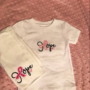 Hope Embroidery Design, Hope Applique, Pink Ribbon Applique, Cancer ...