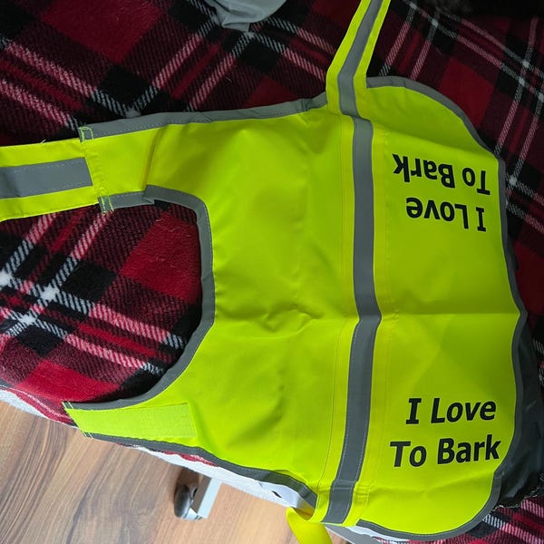 Dog Walker High Vis Vest Custom Printed Hi Viz Safety Vest Reflective ...