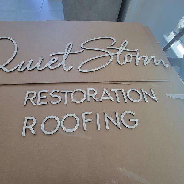 Personalized Business Acrylic Sign I Clear Floating Sign I Business ...