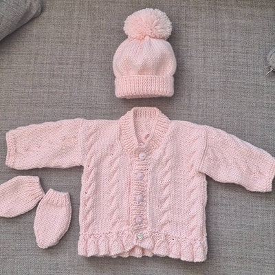 UK/EU SELLER Vintage Pdf Knitting Pattern Baby/girl/prem/doll - Etsy UK