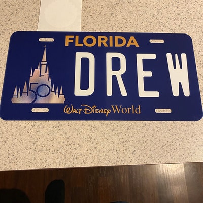 Walt Disney World 50th Anniversary License Plate - Etsy