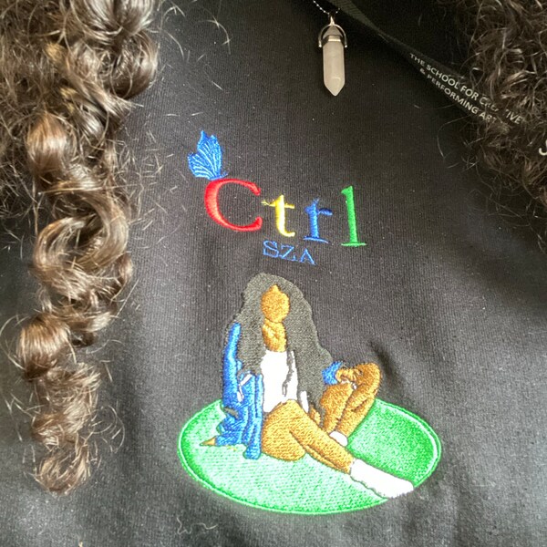 Sza Ctrl Embroidered Sweater, Sza Sweater, Sza Ctrl, Sza Gifts - Etsy