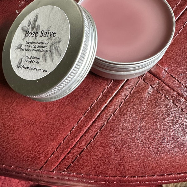 Simply Rose Salve With Rosehip Seed Oil, Organic Herbal Balm Ethically ...