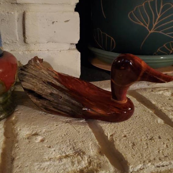 Cedar Fence Post Duck—small. Rustic Stylized Decoy. - Etsy
