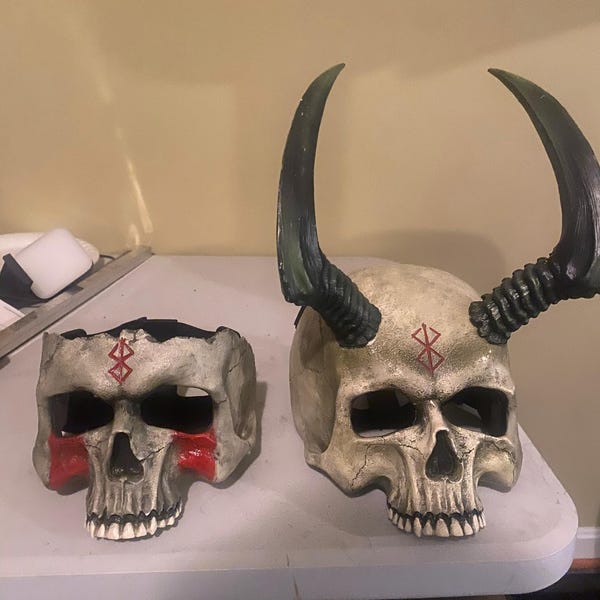 Full Head Skull Mask/helmet With Movable Jaw - Etsy