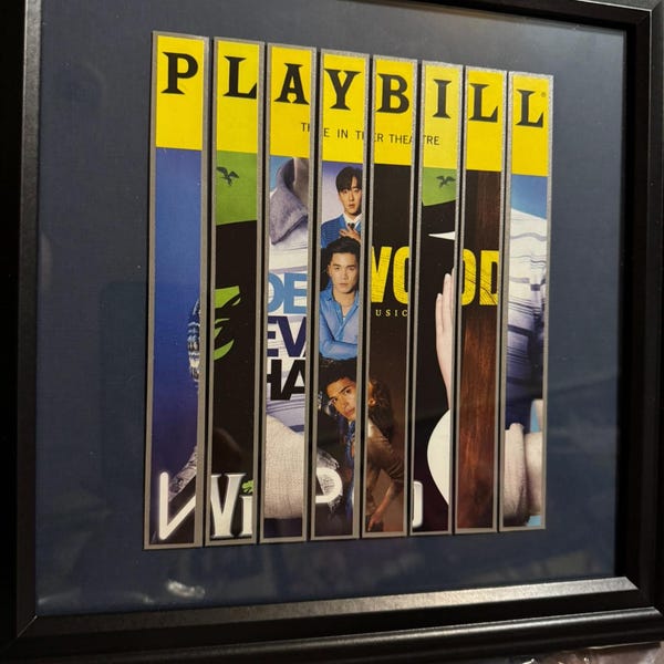 Custom Broadway Playbill Framed Art Collage - Personalize It! - Etsy