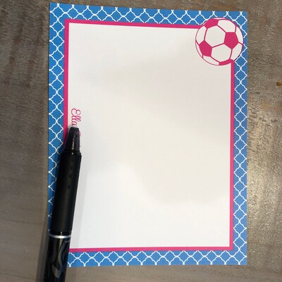 Personalized Girl Flat Notes Notecards Stationery With Envelopes Design ...