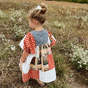 Smock Dress Sewing Pattern PDF Instant Download Linen Girls Dress ...