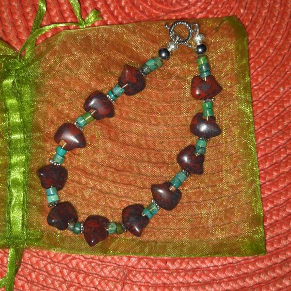 Turquoise (D/S Imit) 50x20mm Tree of Life Pewter Charm With Stacked ...