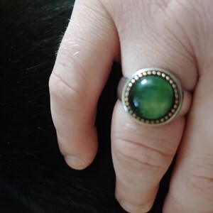 Mens Brown Tiger Eye Wedding Band Vintage Heraldic Sterling - Etsy
