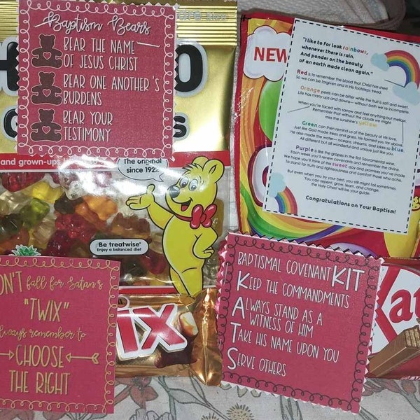 18 LDS Baptism Candy Gift Tag Printables - LDS Primary Baptism Gift ...