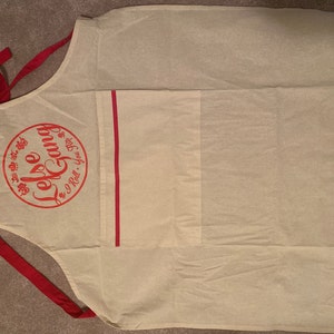 Lefse Gang Apron. Flour Sack Kitchen Apron. Made in the Midwest ...