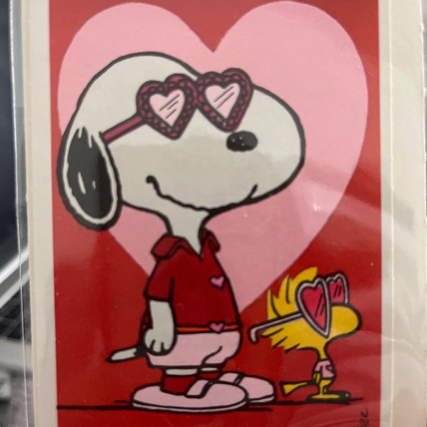 Vintage Peanuts Card SNOOPY Kicks A SOCCER BALL I Get A Kick Out of You ...