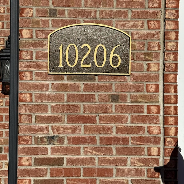 10 Inch Modern Floating House Numbers for Outside - Home Address ...