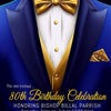 Royal Blue & Gold Birthday Party Invitation - Etsy