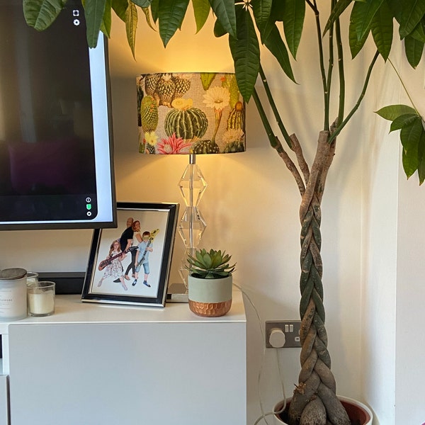 Cactus Lampshade Drum Lampshade - Handmade 20cm 25cm 30cm 35cm 40cm ...