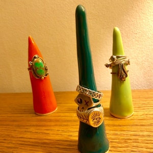 Ceramic Glossy Rainbow Ring Cones, Multicolour Rainbow Ring Cones, Ring ...