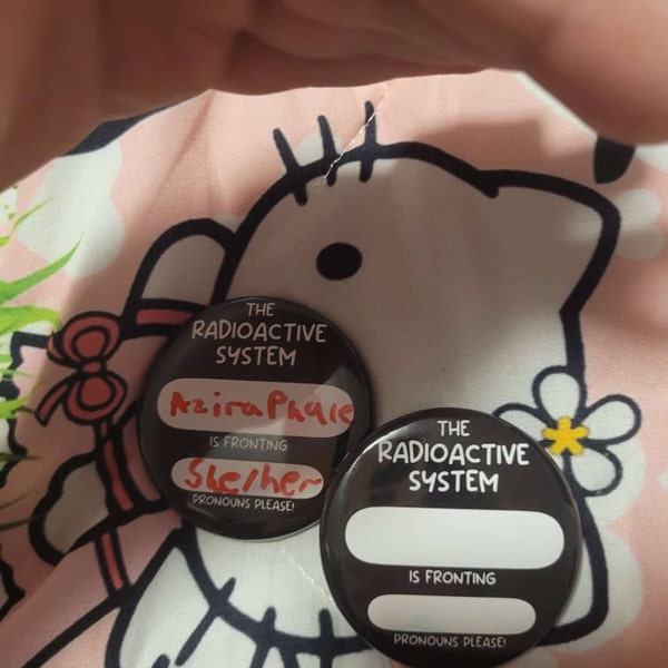 CUSTOM Dissociative Identity Disorder Dry Erase Pin Who is Fronting ...