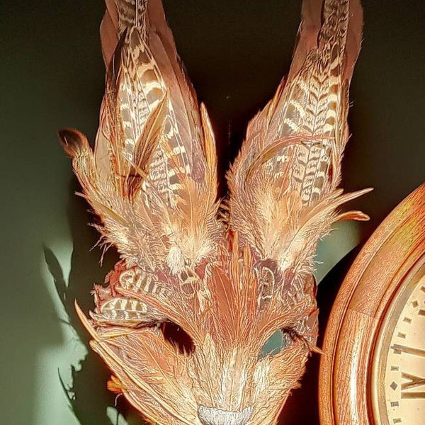 Luxury Brown Hare Mask, Large Brown Rabbit Mask, Halloween Mask ...