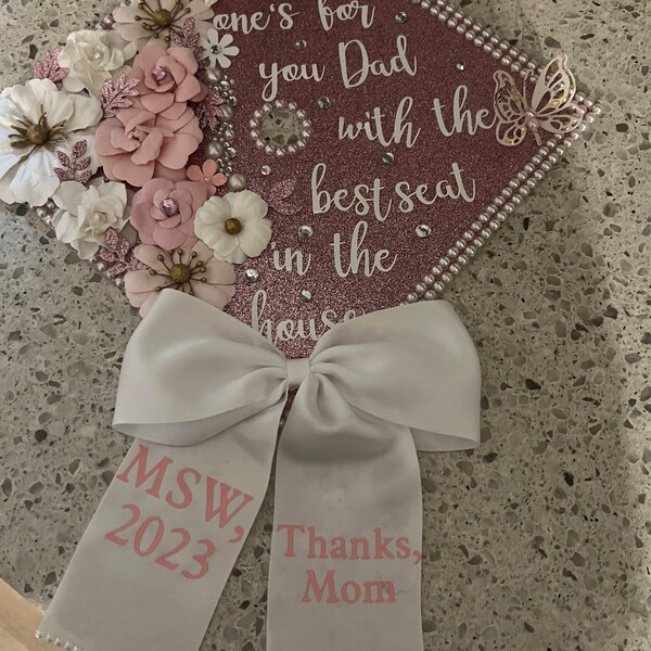 Custom Graduation Cap Topper Personalized Grad Cap Senior Class of Gift ...