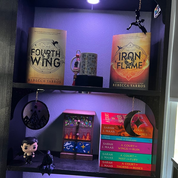 Dragon Bookself Decor Bookshelf Hanging Charm Fantasy Bookish Bookself ...