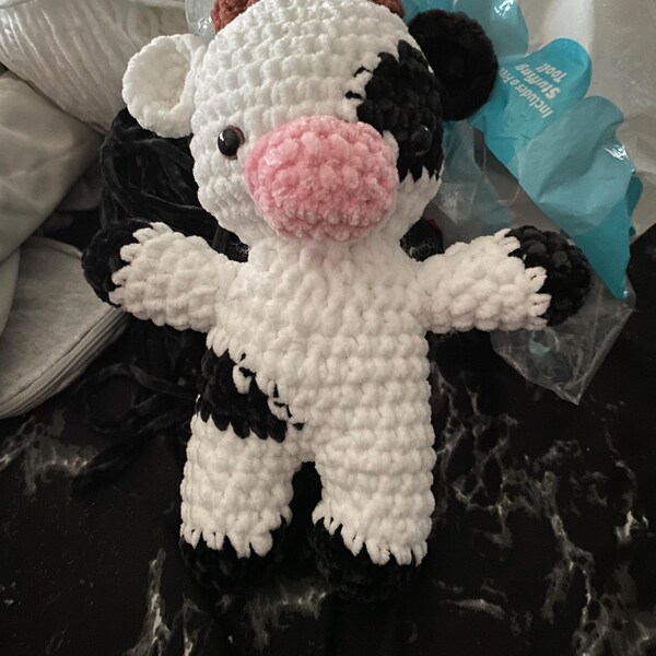 Milk Cow Plush Crochet Pattern | Milk Cow Pattern | Baby Cow Amigurumi ...