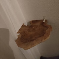 Eiche Echtholz Baumkanten Brett mit Rinde für Dein DIY Projekt ...