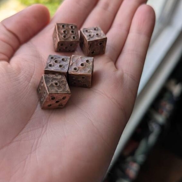 15mm Copper Dice - Etsy