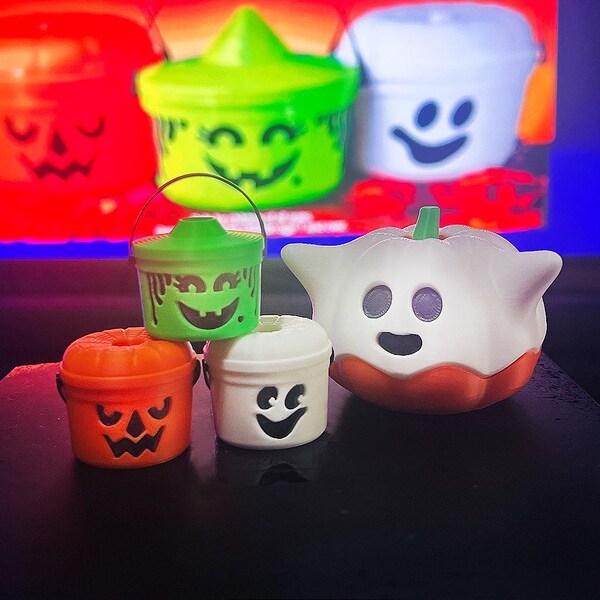 Straw Toppers Halloween Buckets. Mchalloween Boo Buckets. Mcdonald's ...